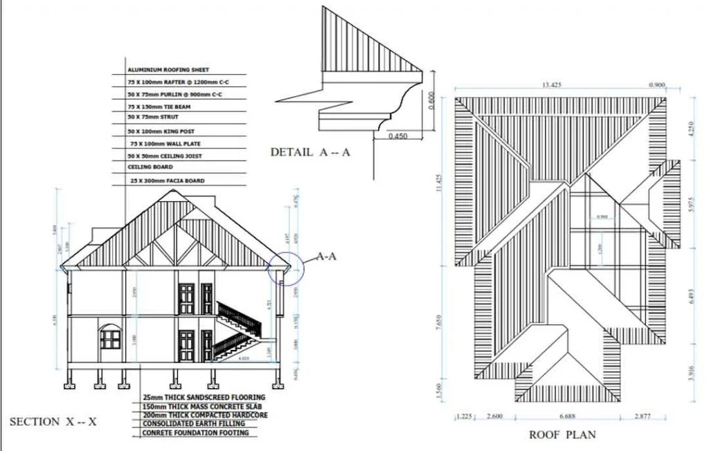 Roof Plan Drawing